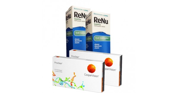 Proclear (2x6 unid)+Renu Multiplus 2x500ml) Lentes de Contacto CooperVision