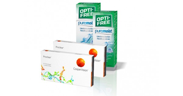 Proclear (2x6 unid)+Opti-Free 2x300ml) Lentes de Contacto CooperVision